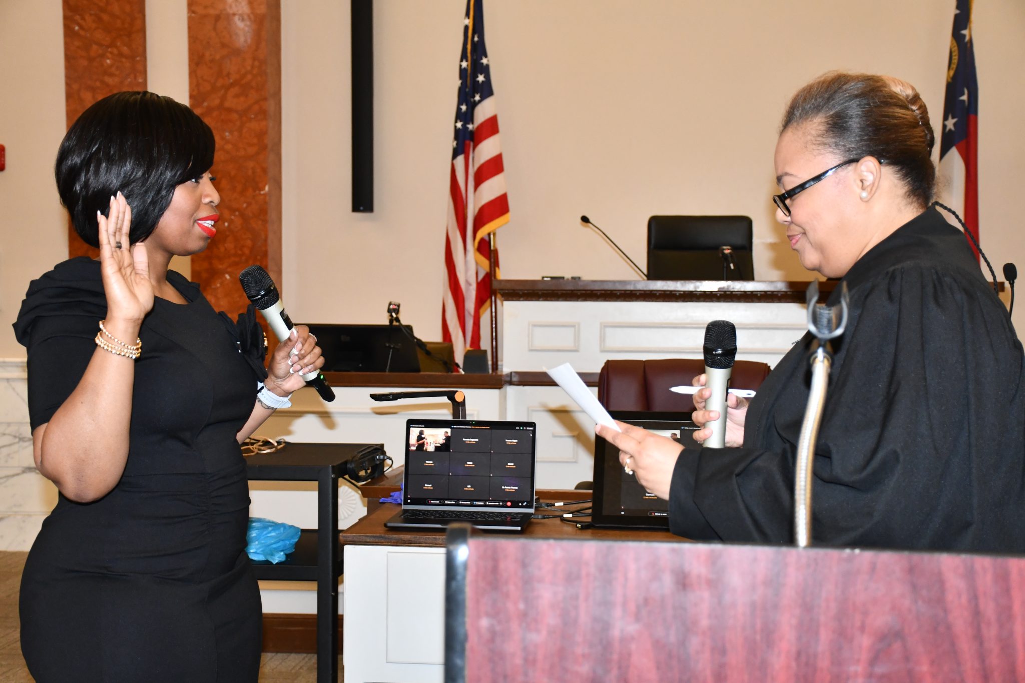 Sallay Jusu sworn in as Dougherty County Magistrate Court judge ...